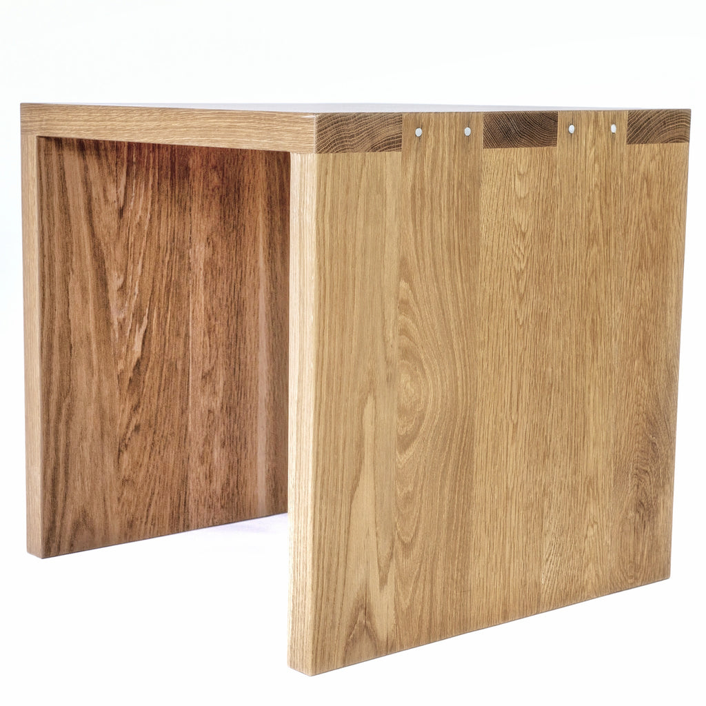 Waterfall Side Table – Olive & Wool