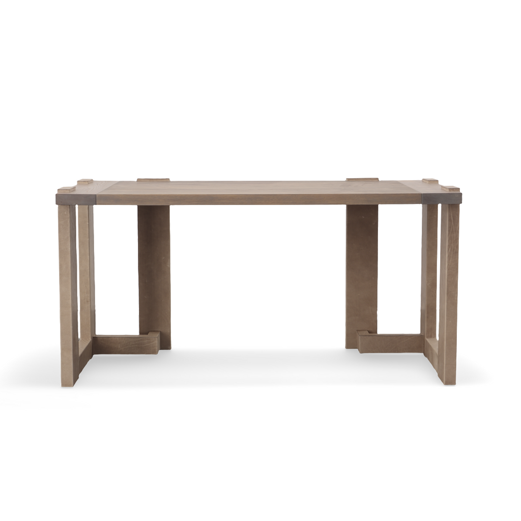 Origins Writing Desk - Leather Legs – Olive & Wool